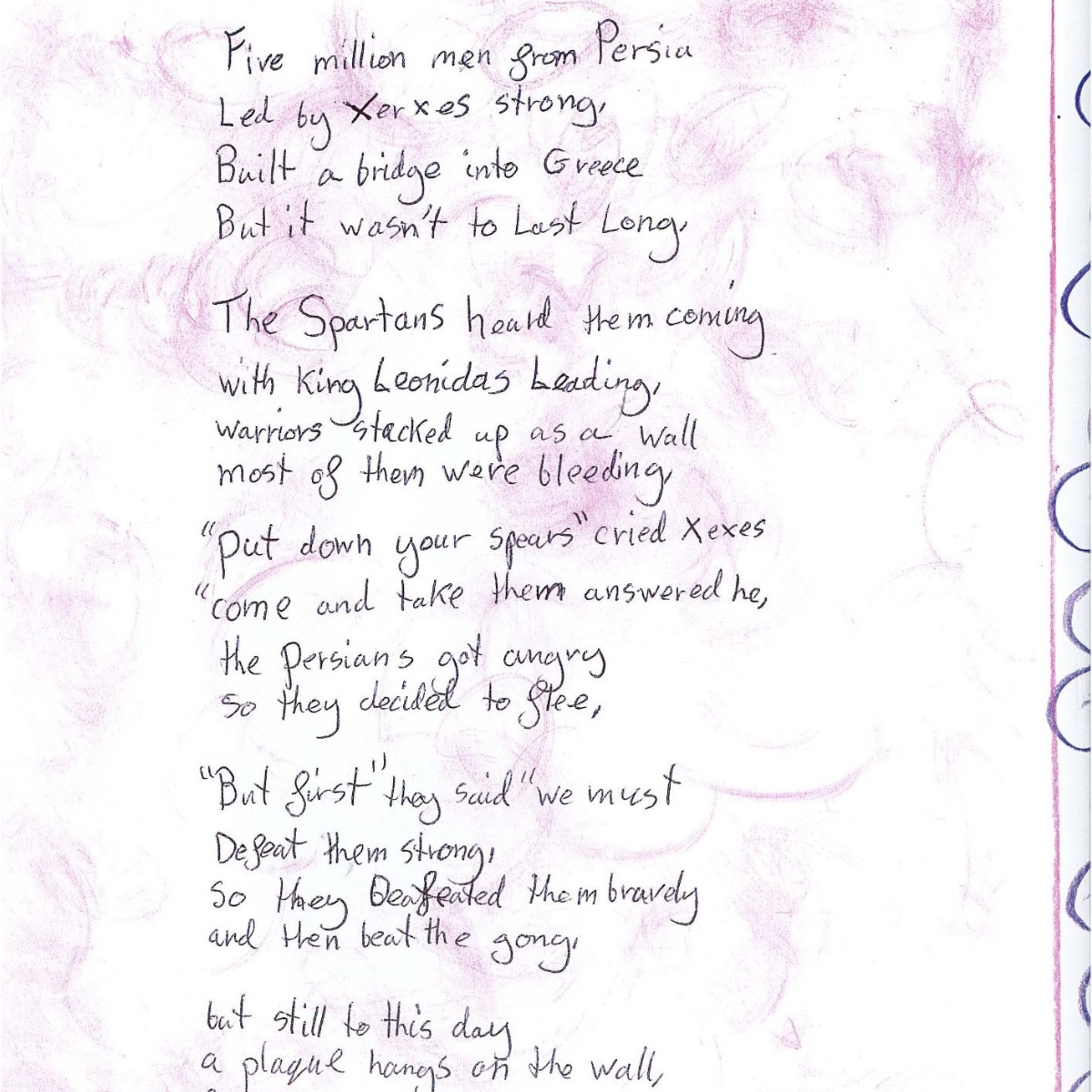 Michael Hall - Class 5a poems